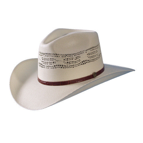 Natural Straw Bangora Hat w/ Vented Crown & Sun Brim – Turner Hat Company